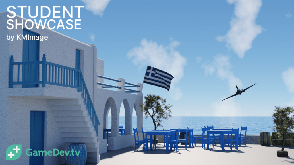 Plane Animation in Greece - Game Dev Daily - By GameDevTV