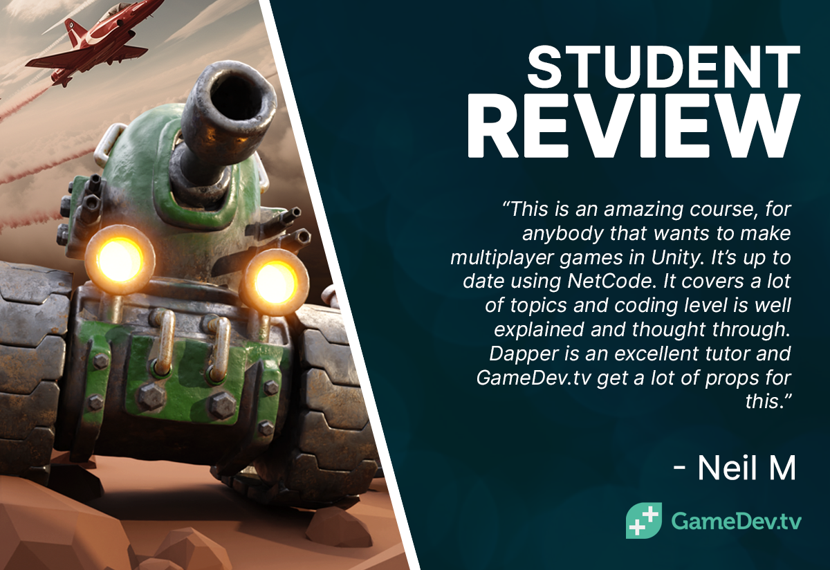 "This Is An Amazing Course" - Game Dev Daily - By GameDevTV
