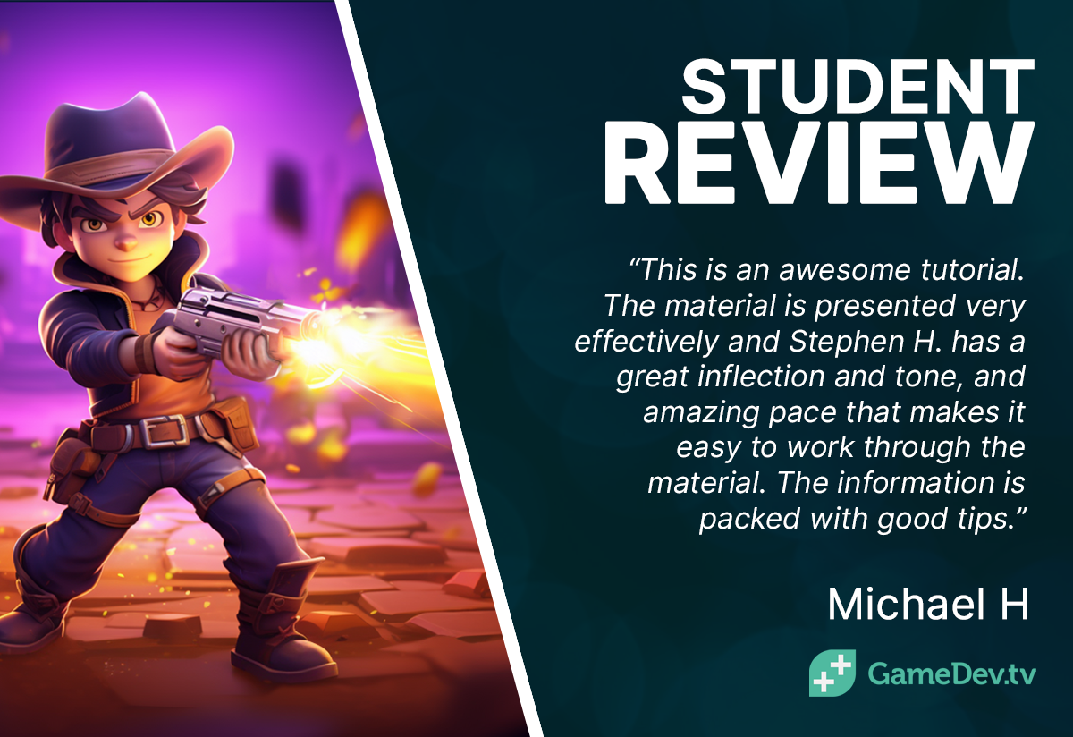 "Awesome Tutorial" - Game Dev Daily - By GameDevTV